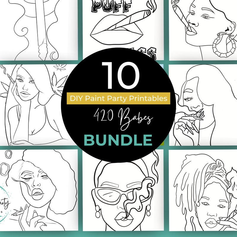 Sip and Paint Svg - Etsy