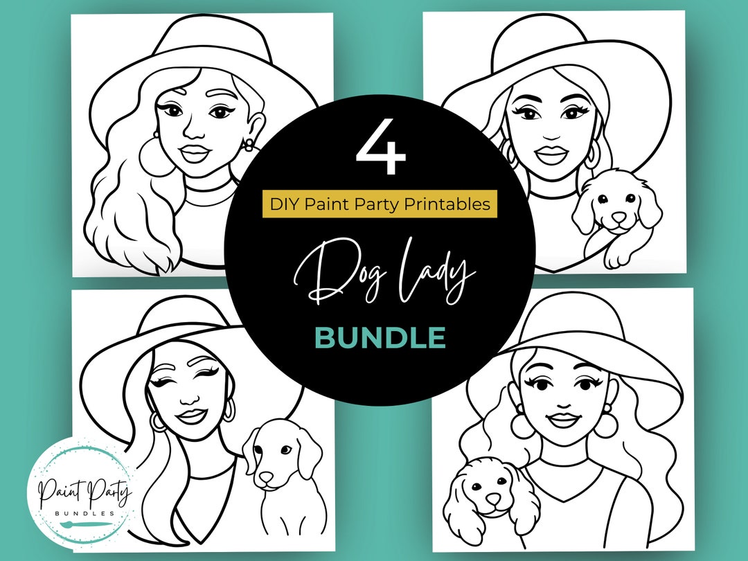 Adult Paint & Sip Party Printable Bundle | DIY Painting Parties ...