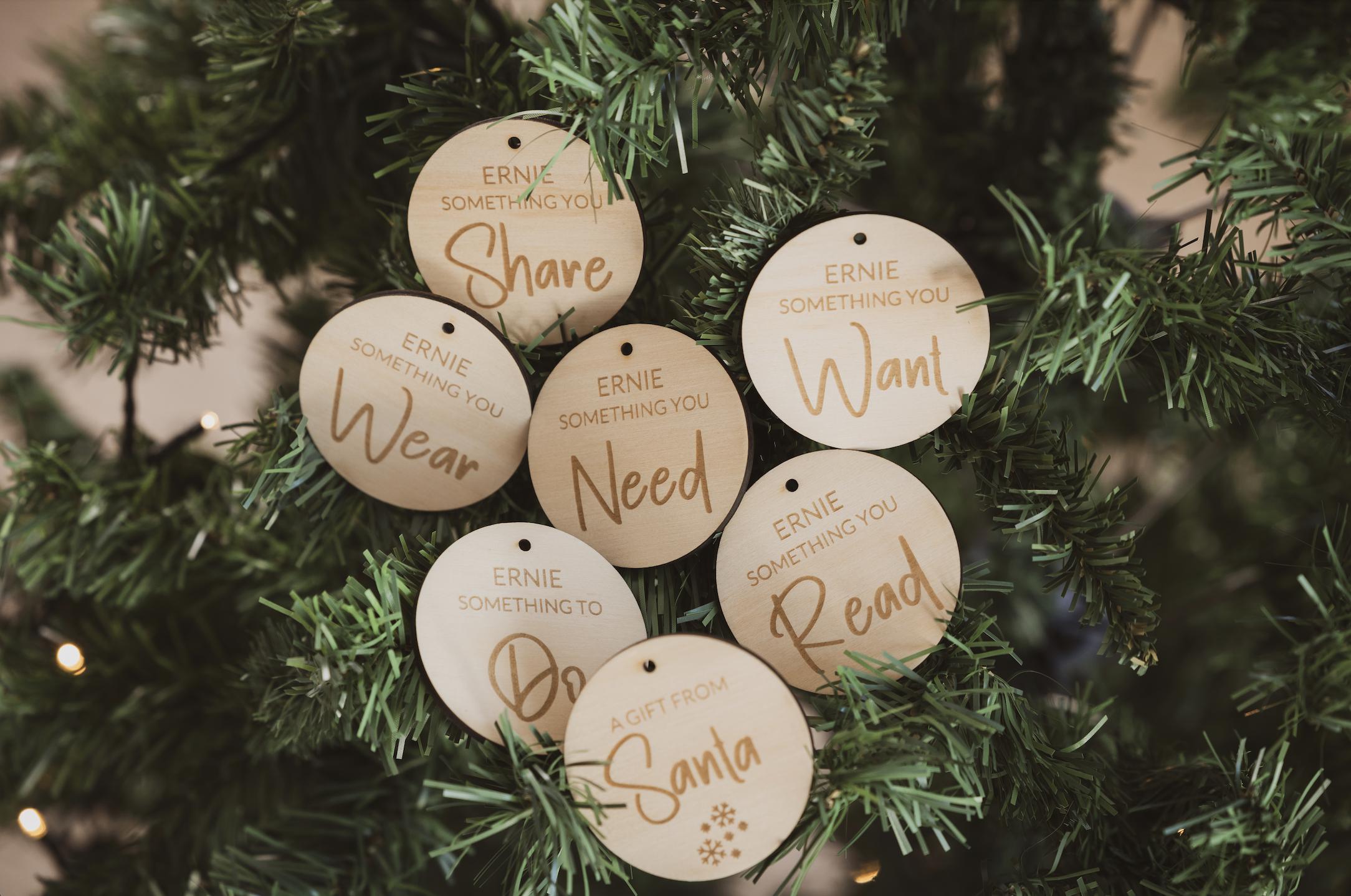 Personalised Something Gift Tags, Want Need Wear Read Share Santa Tags ...