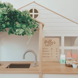Personalized Kids Cafe Menu Sign: Play Kitchen Decor - Etsy