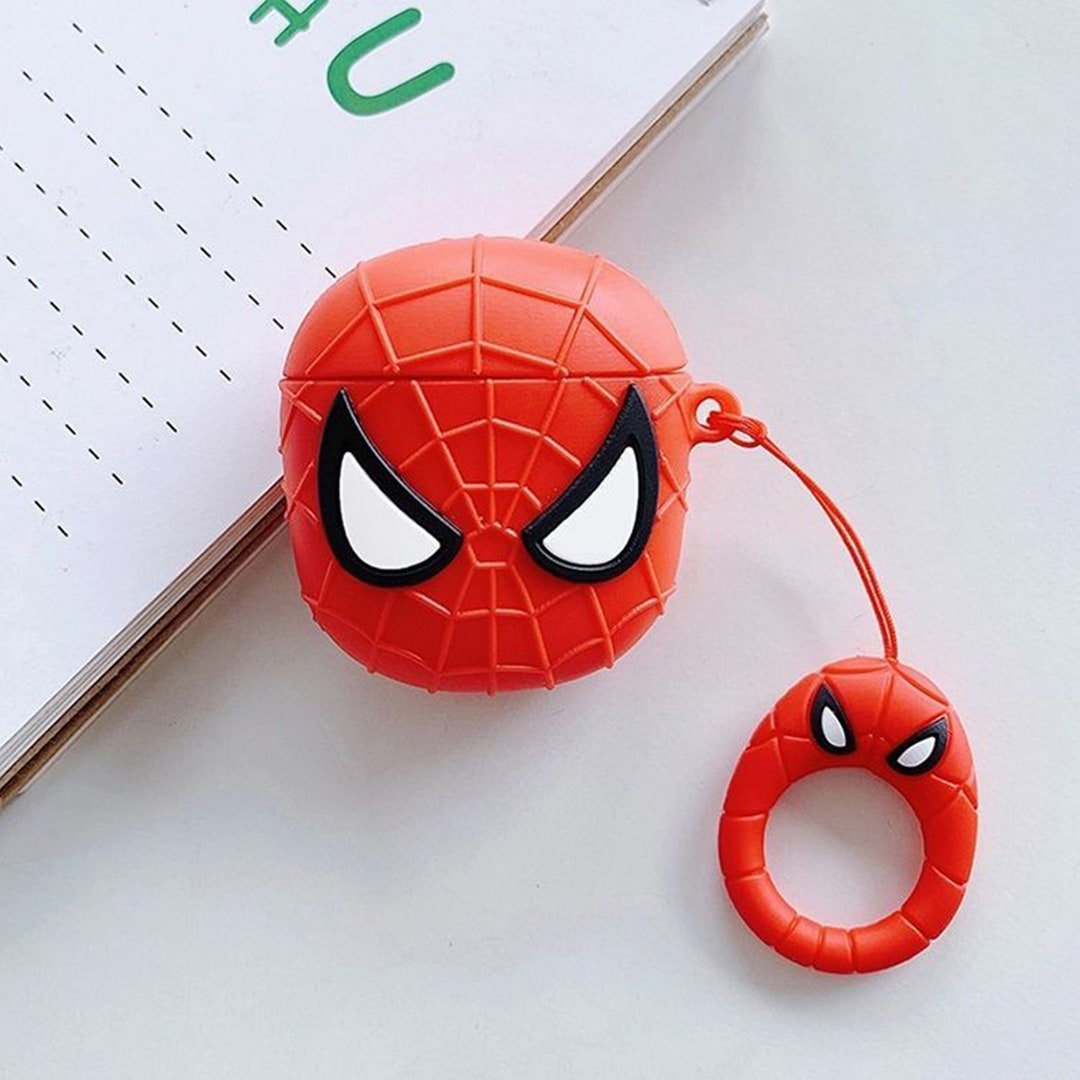 Cute Cartoon Anime Spider-man Headphone Case , Red Headphone Case ...