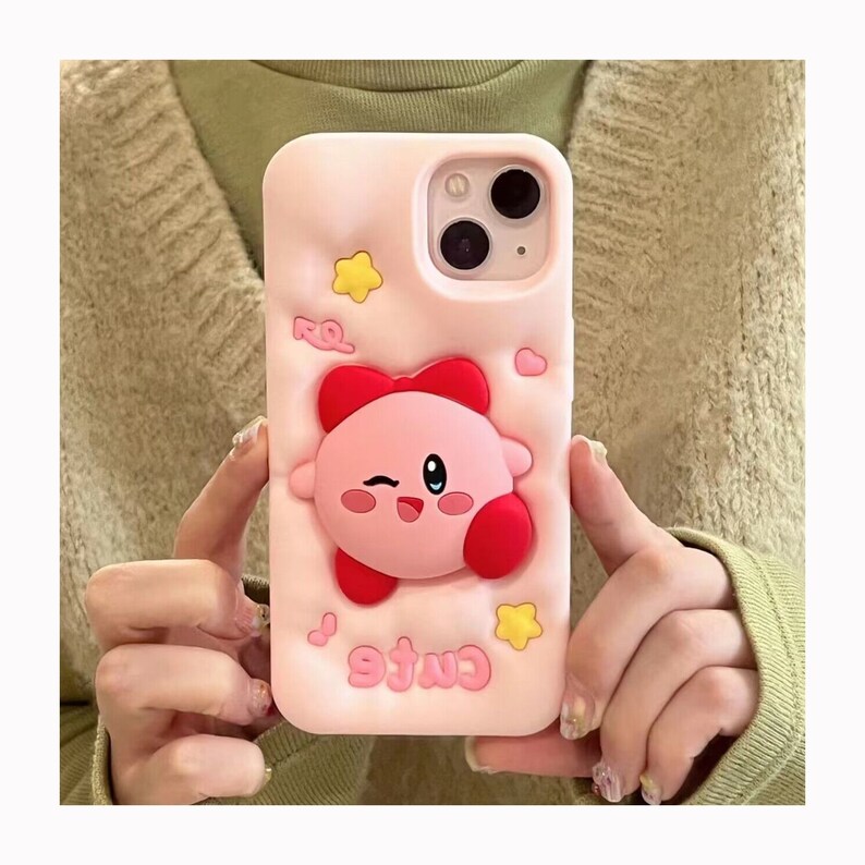 Kirby Transparent Phone Case Cartoon Cute Phone Case Birthday Gift ...