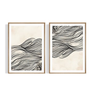 Abstract Art Print, Abstract Line Art Print, Printable Art, Wall Art ...