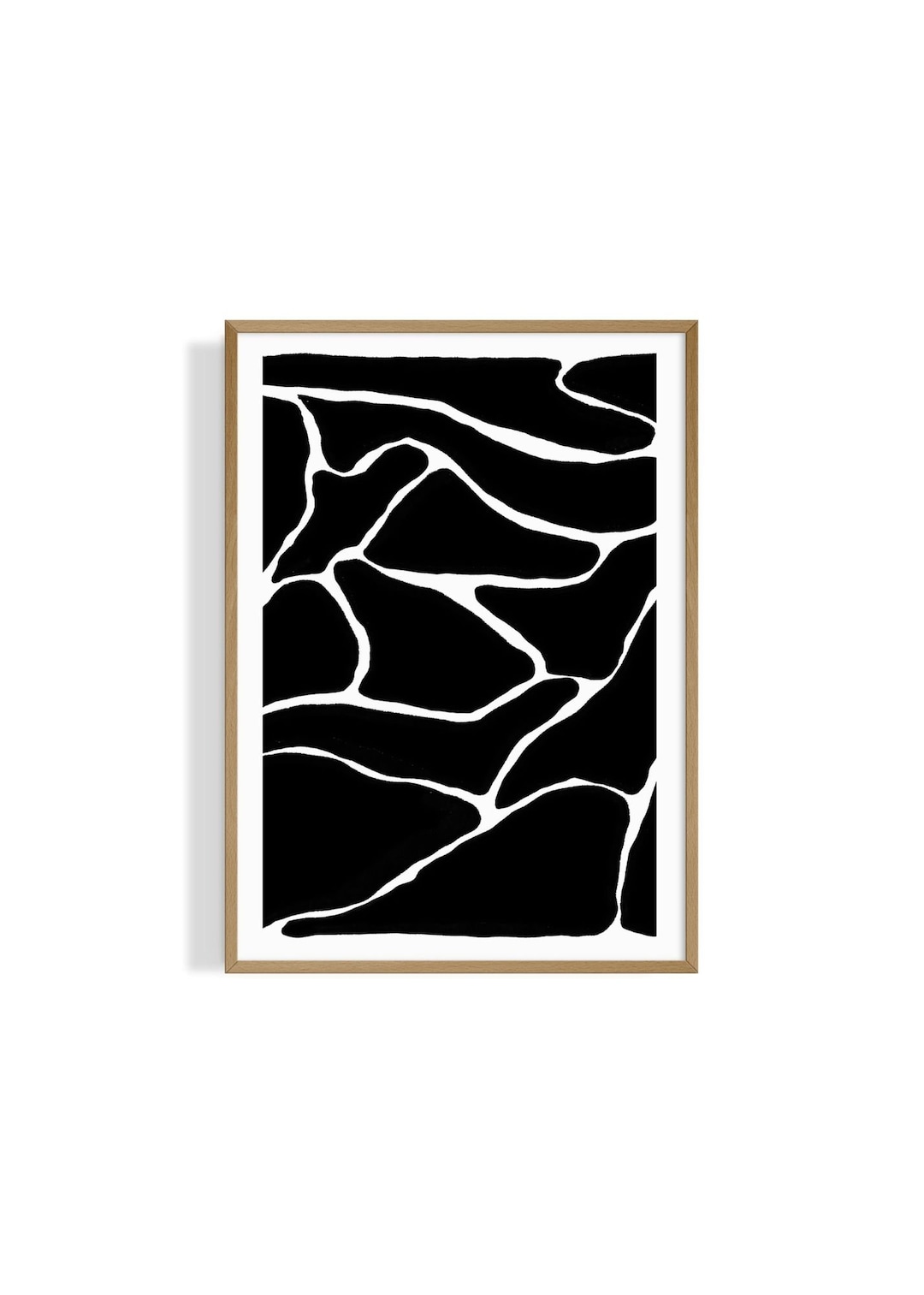 Abstract Art Print, Black Abstract Shapes Art, Printable Art, Wall Art ...
