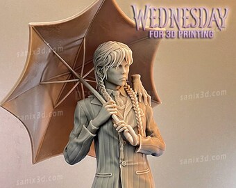 Wednesday 3d Figure - Etsy