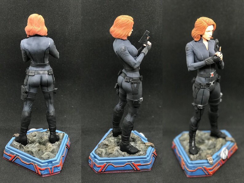 Black Widow Statue resin 3D Printed Figure READ DESCRIPTION - Etsy