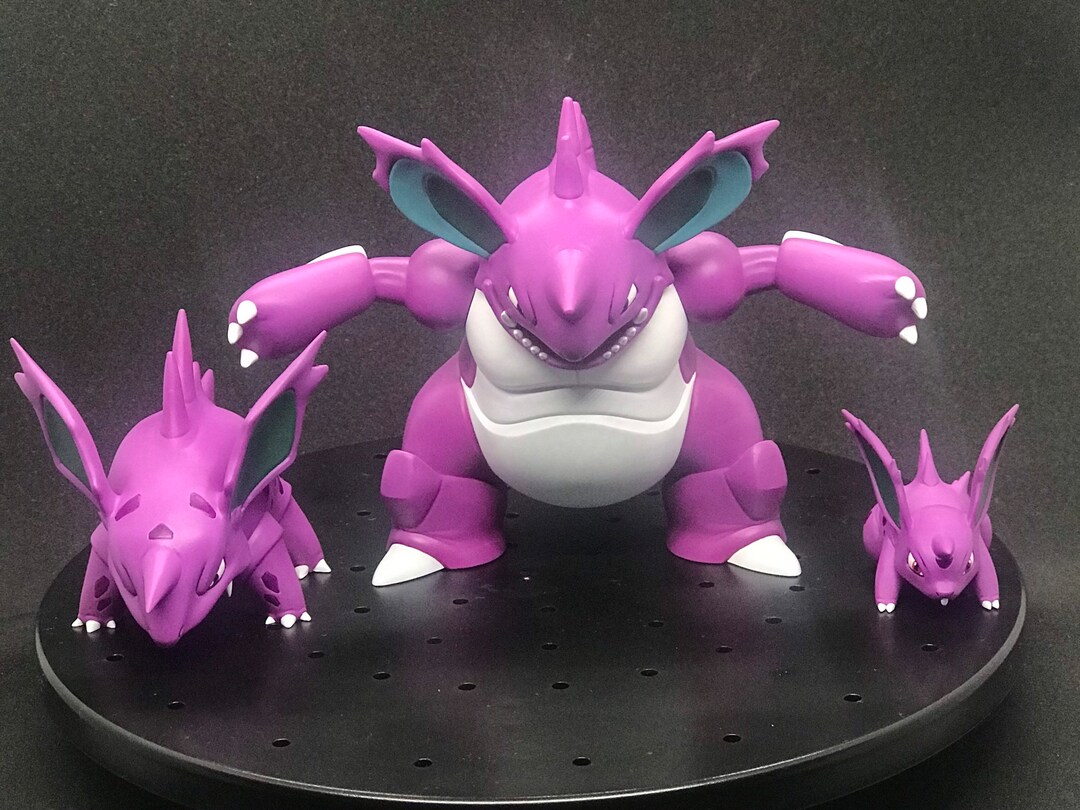 Nidoran / Nidorino / Nidoking 3D Resin Printed Figure READ - Etsy
