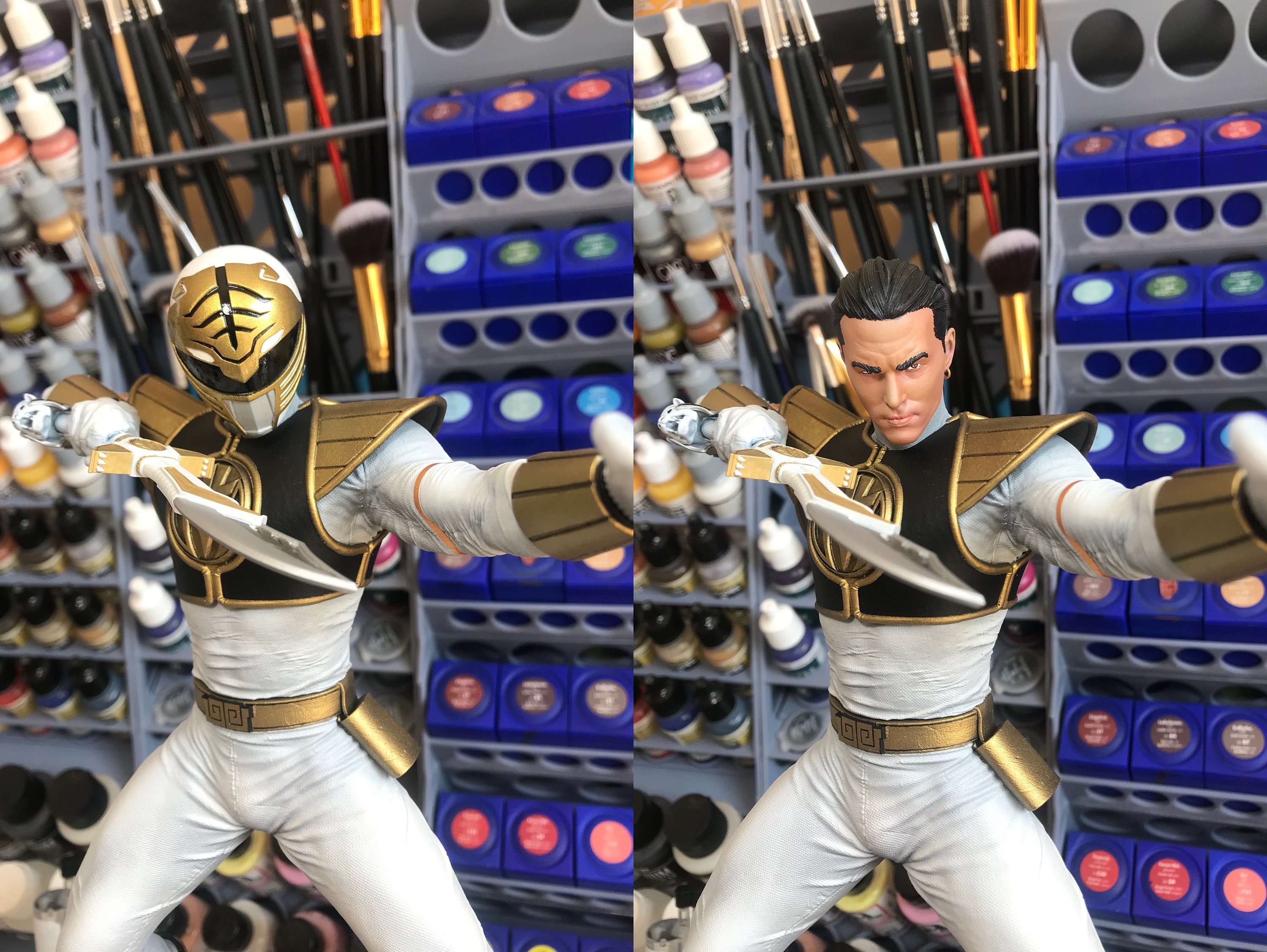 White Ranger Statue Power Rangers resin 3D Figure Design by 3dwicked ...