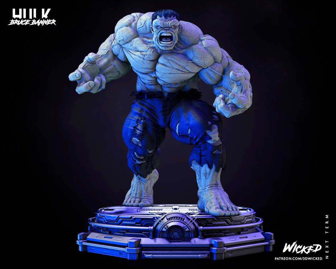 Grey Hulk Resin Statue resin 3D Printed Figure READ DESCRIPTION PLEASE ...