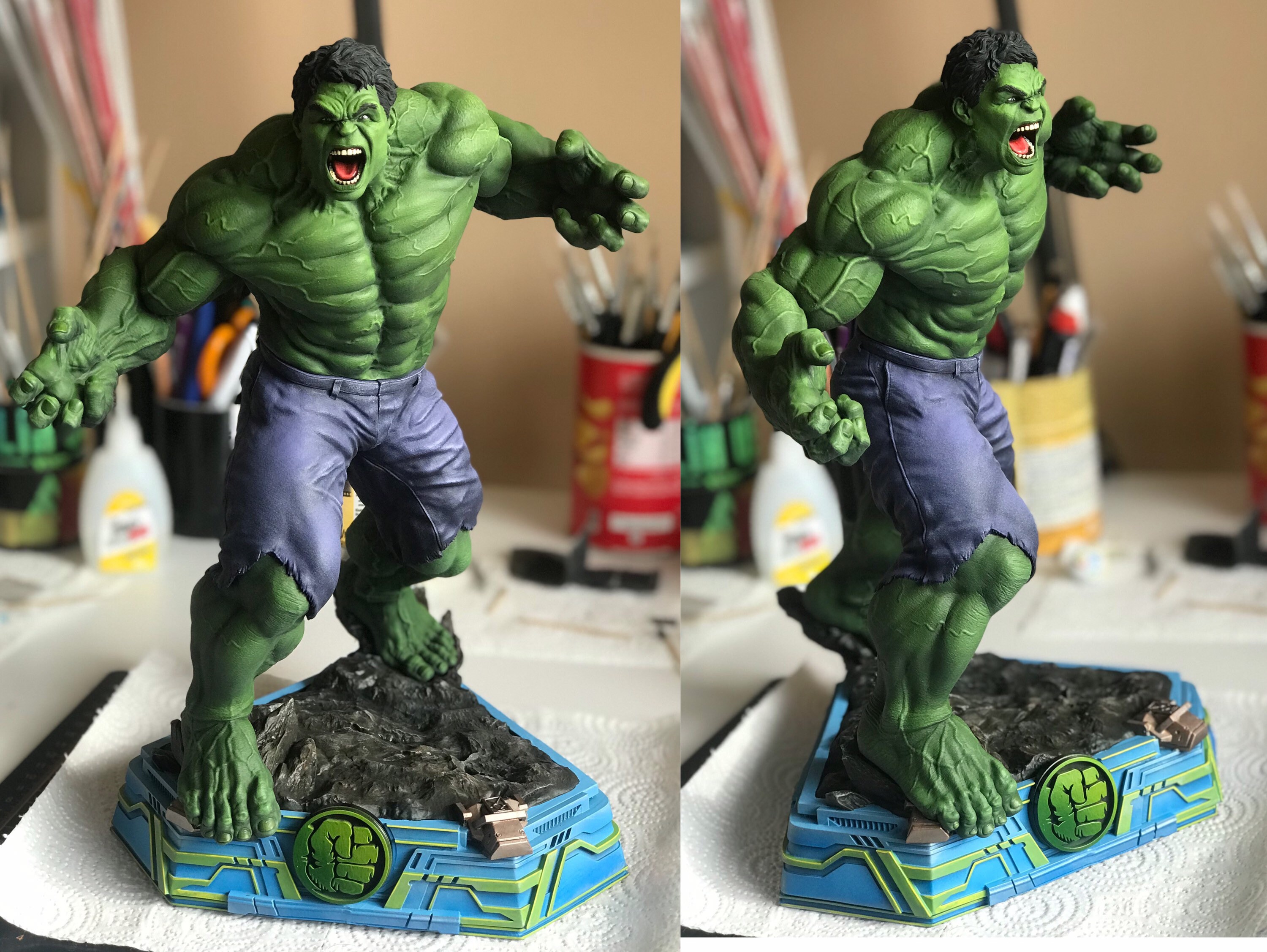The Incredible Hulk Resin Statue V1 resin 3D Printed Figure READ ...