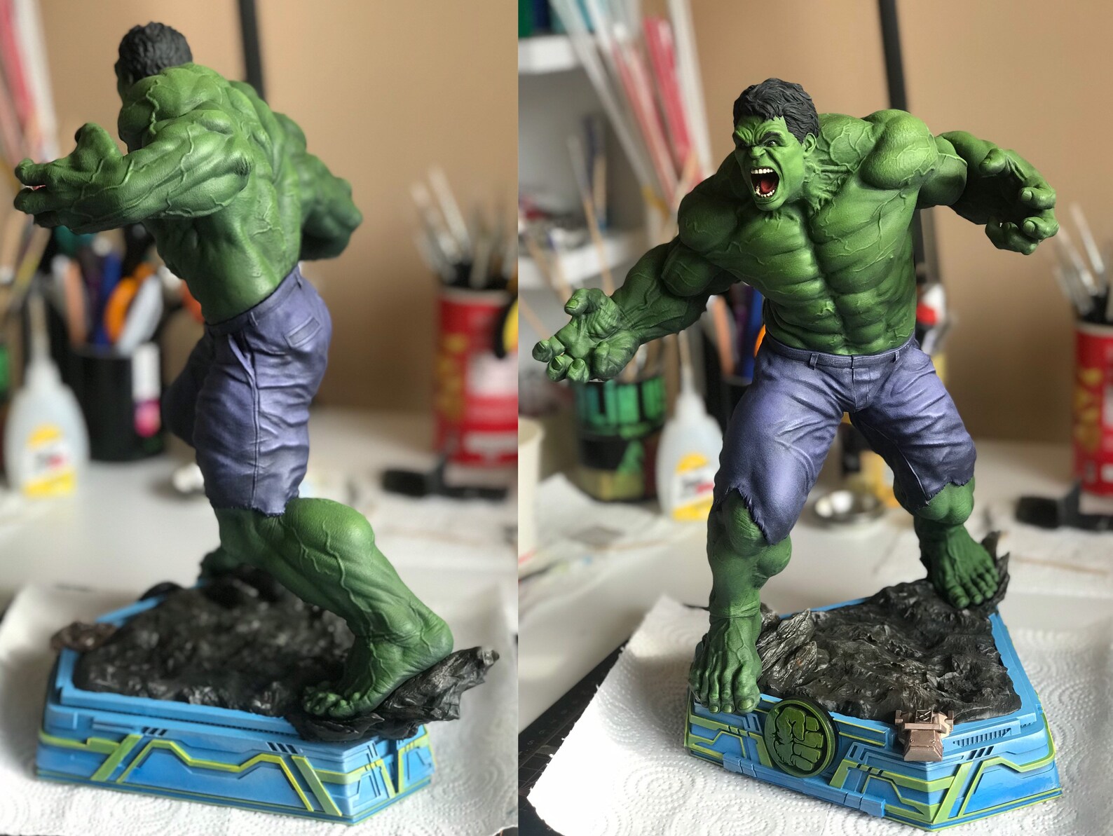 The Incredible Hulk Resin Statue V1 resin 3D Printed Figure READ ...
