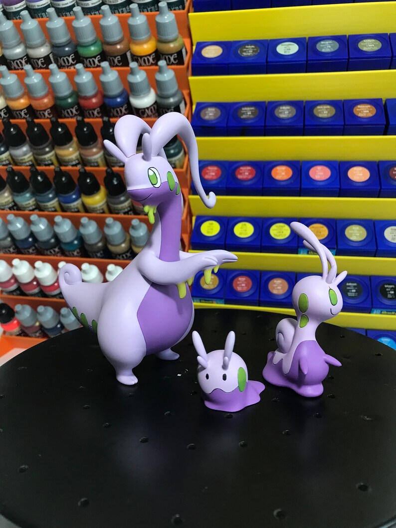 Goodra, Sliggoo, Goomy 3D Printed Resin Figure READ DESCRIPTION PLEASE ...