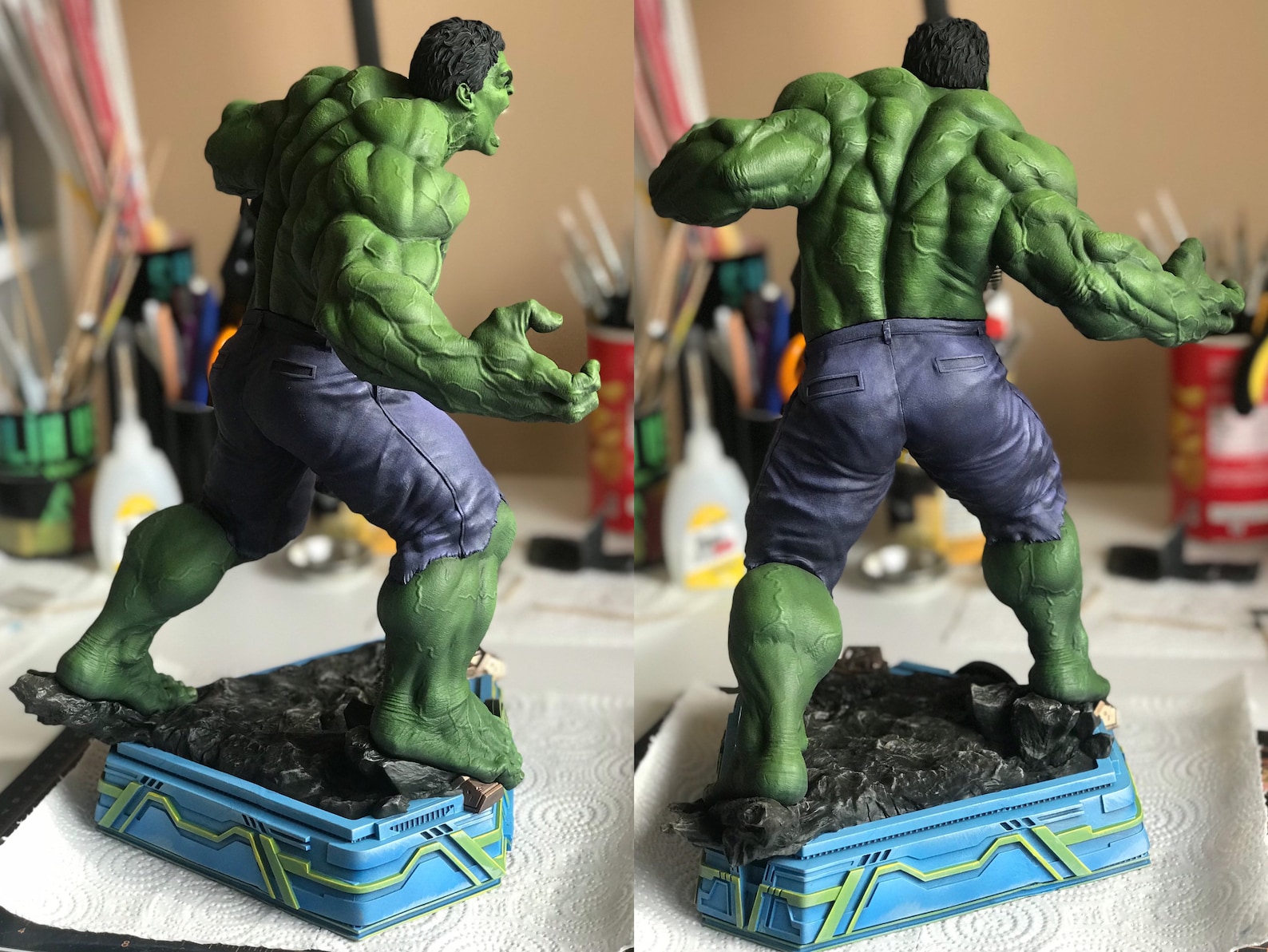 The Incredible Hulk Resin Statue V1 resin 3D Printed Figure READ ...