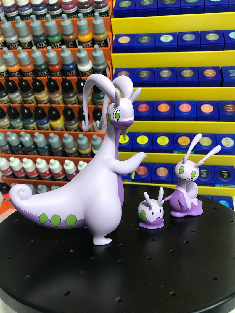 Goodra, Sliggoo, Goomy 3D Printed Resin Figure READ DESCRIPTION PLEASE ...