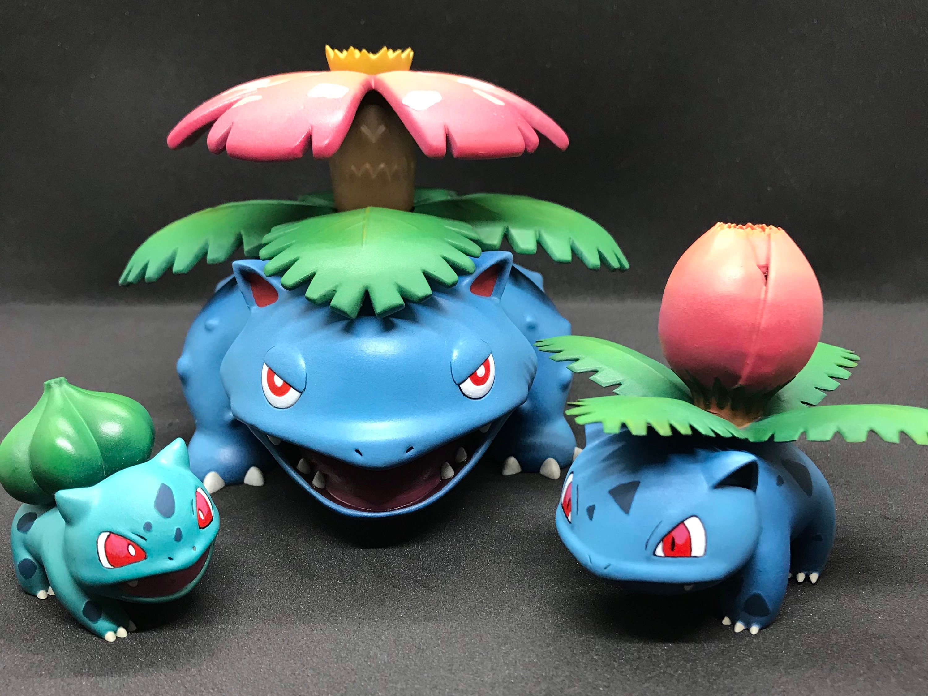 Bulbasaur / Ivysaur / Venusaur 3D Printed Resin Figure READ - Etsy