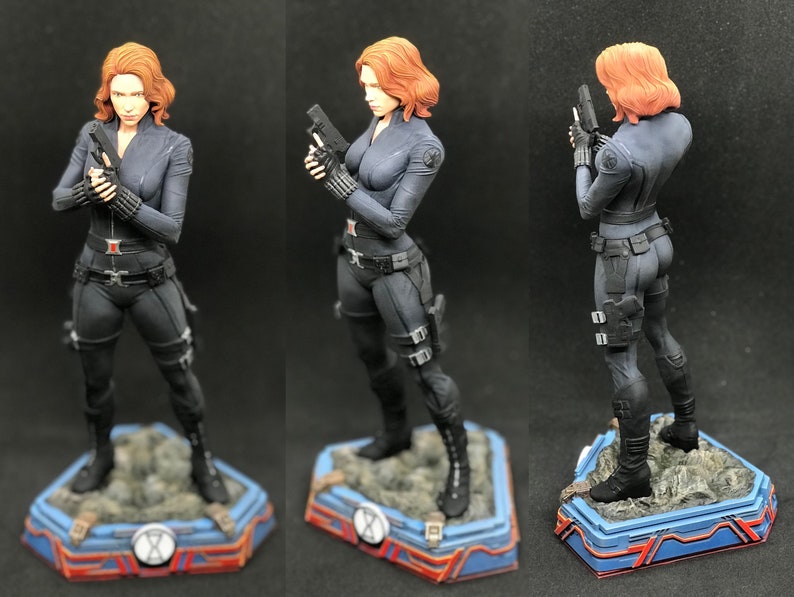 Black Widow Statue resin 3D Printed Figure READ DESCRIPTION PLEASE - Etsy