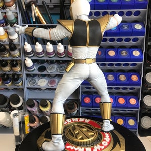 White Ranger Statue - Power Rangers (resin 3D Figure Design by 3dwicked ...