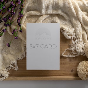 Bundle of 10 Neutral 5x7 Card Mockups With Some 3.5x5 Cards Perfect for ...