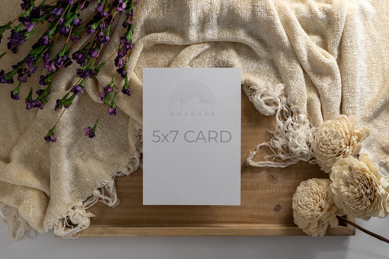 Bundle of 10 Neutral 5x7 Card Mockups With Some 3.5x5 Cards Perfect for ...