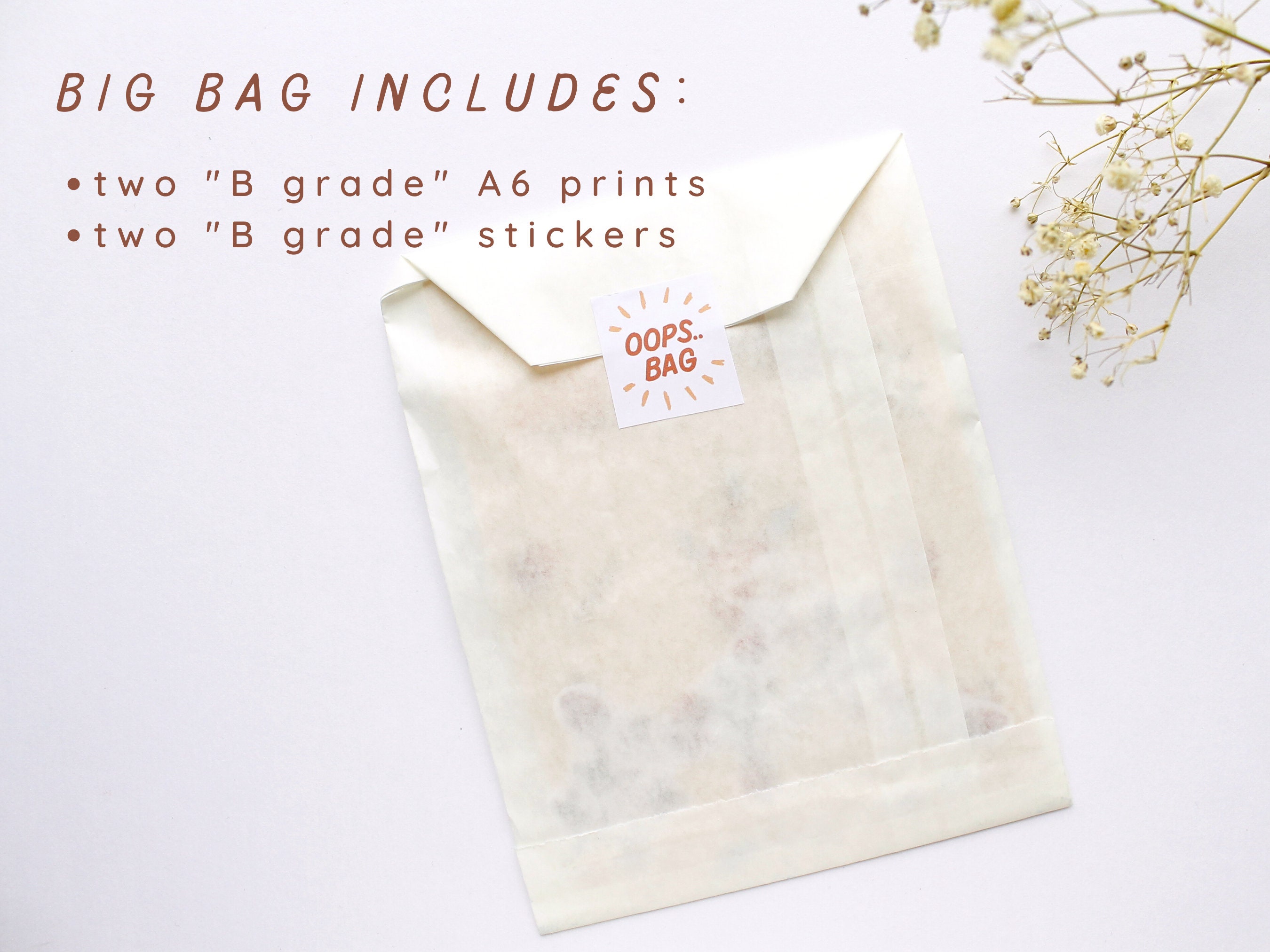 Oops Bag Grab Bag Sticker Grab Bag Oops Stickers - Etsy