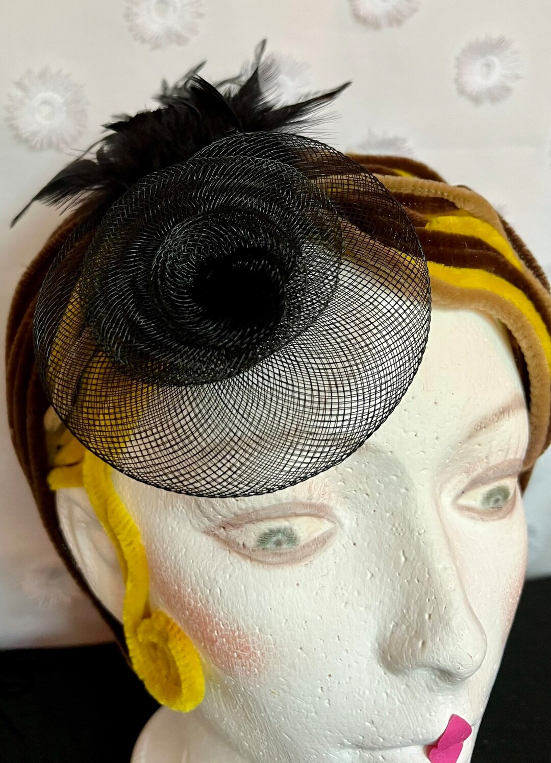 Mini Hat Fascinator Beautiful Black Beauties - Etsy