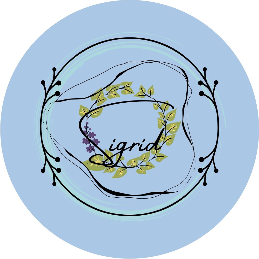 Sigrid Circle Logo Labels: Personalized Stickers for Weddings - Etsy