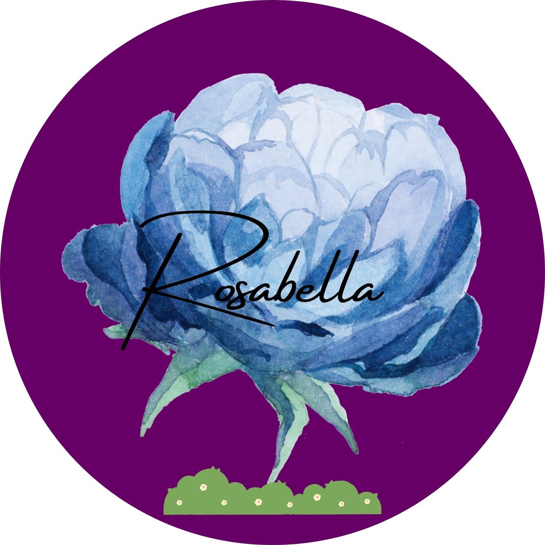 Rosabella Labels: Dynamic Circular Logo Stickers for Weddings - Etsy