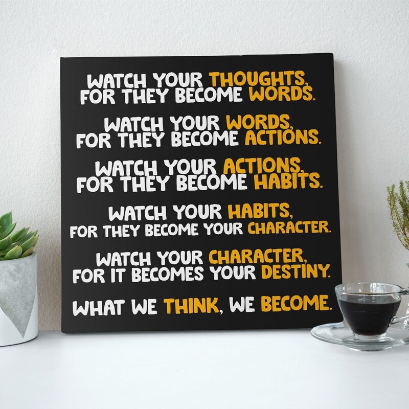 Watch Your Thoughts - Etsy
