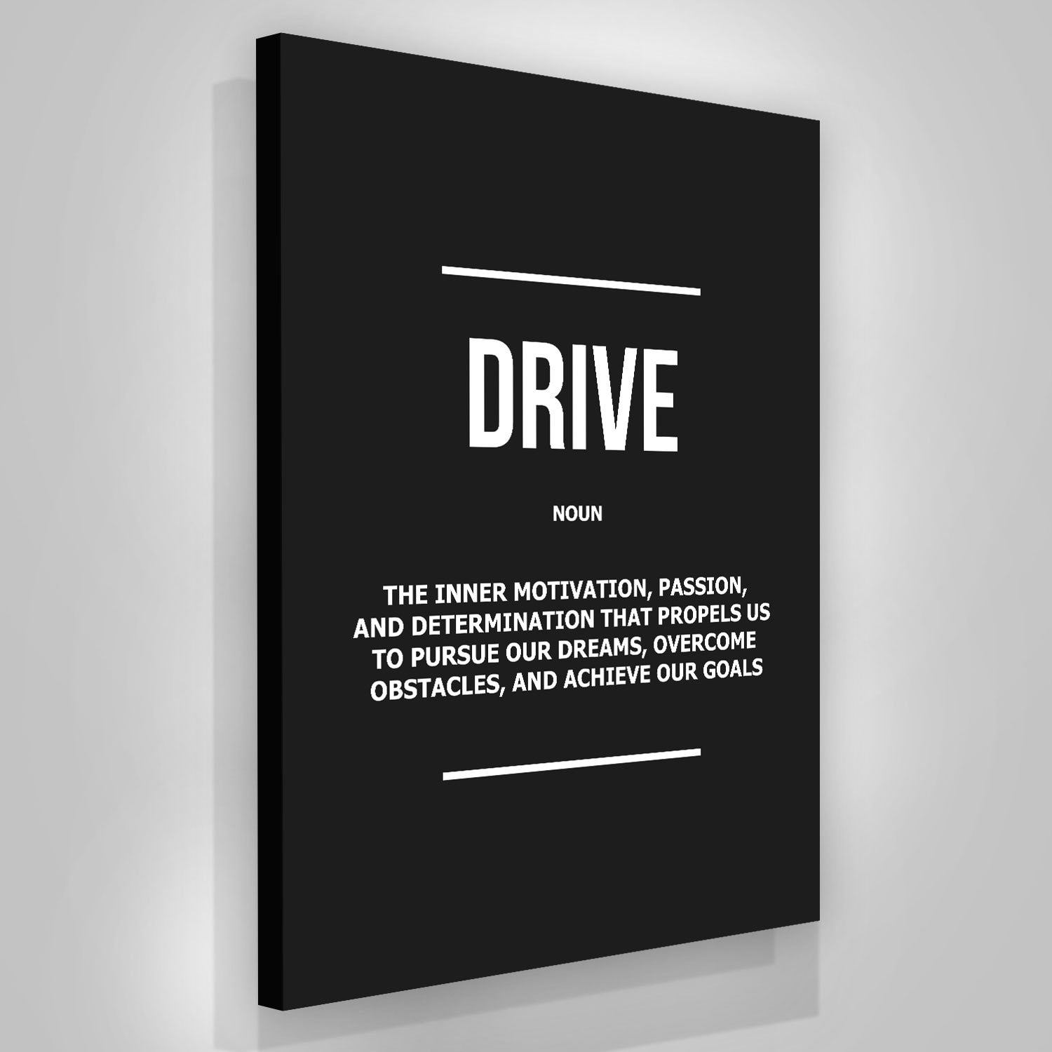 Drive Noun Definition Wall Art Inner Fire Canvas Tenacity Print, Self ...