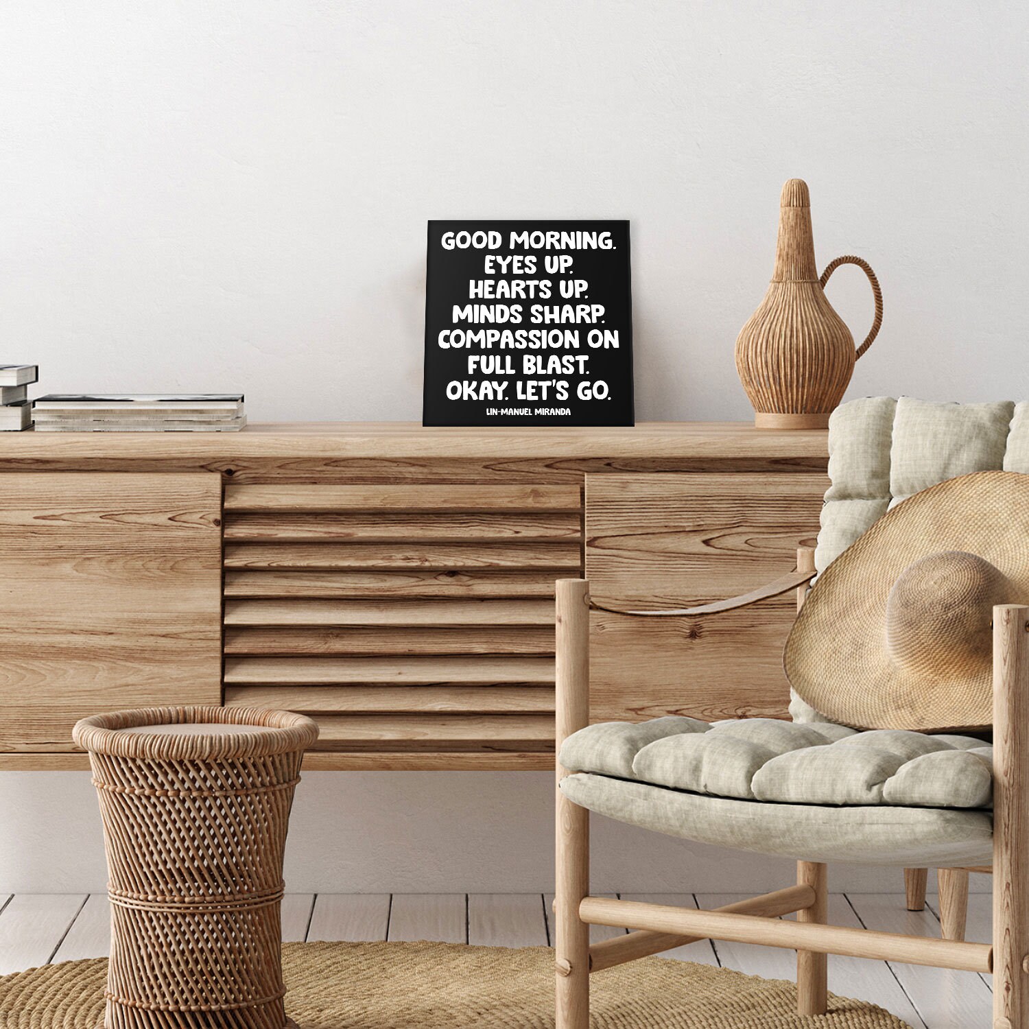 Lin-manuel Miranda Good Morning Merchandise, Positive Quotes Wall Decor ...