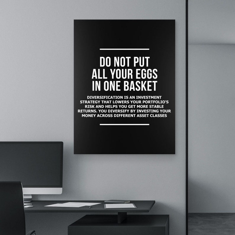 Warren Buffett Quote Motivational Wall Art, Investor Office Decor ...