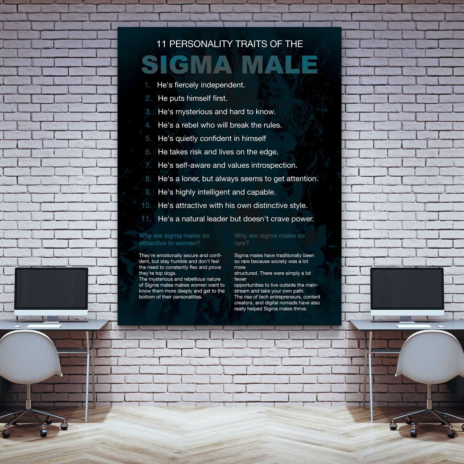 11 Personality Traits of the Sigma Male Wall Art, Mysterious Man Quotes ...