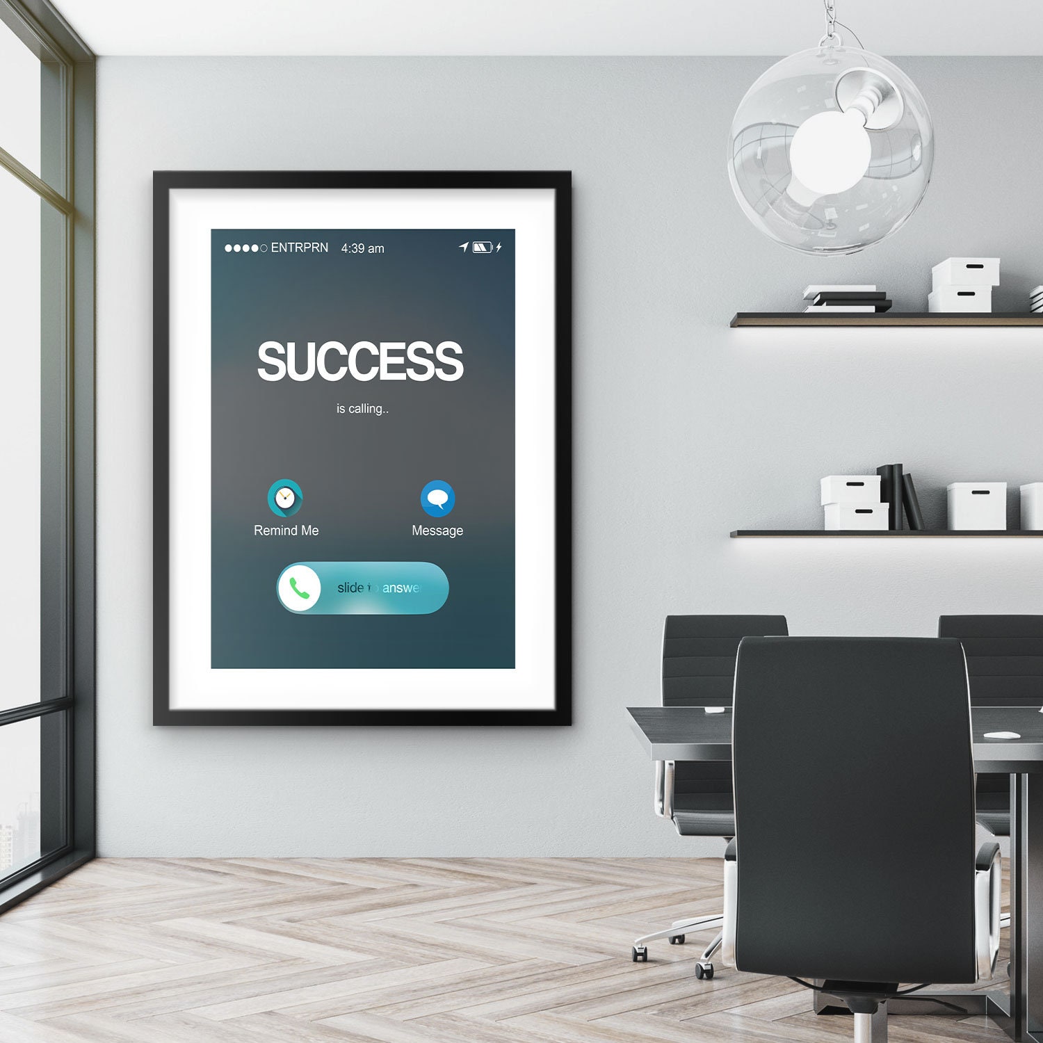 Success is Calling Motivational Quote Framed Poster - Etsy