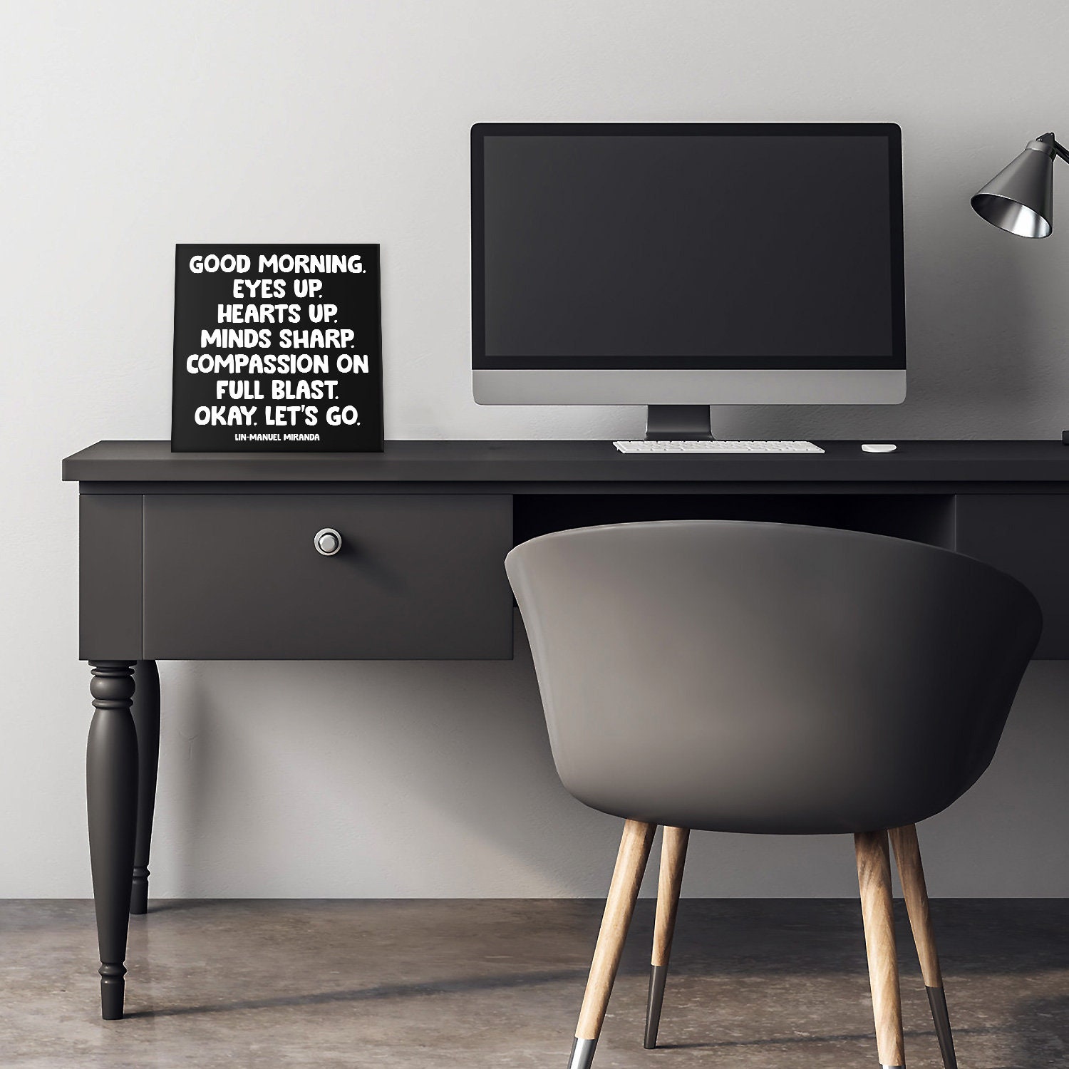 Lin-manuel Miranda Good Morning Merchandise, Positive Quotes Wall Decor ...