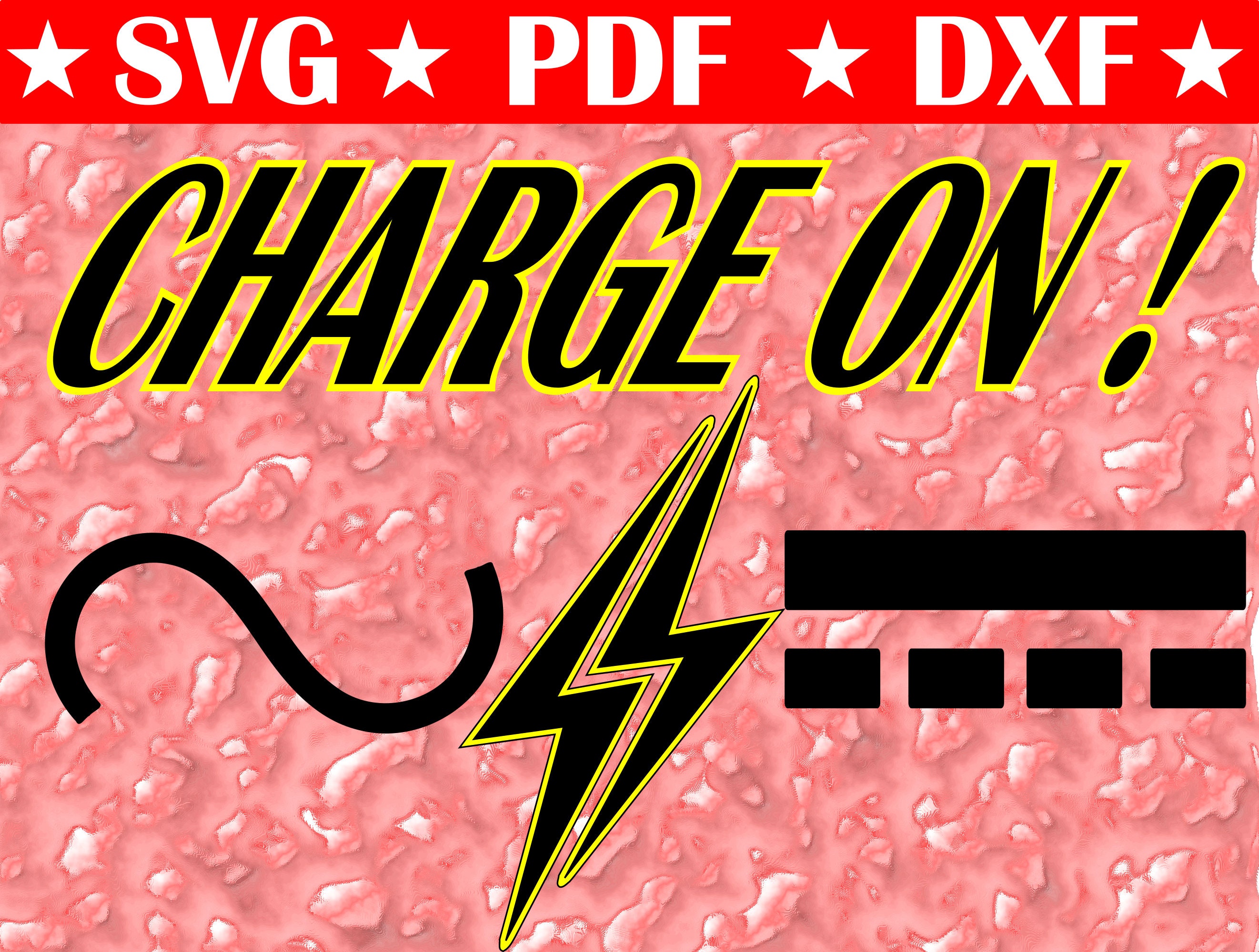 Charge on SVG Cricut Silhouette Svg/pdf/dxf Digital Download - Etsy
