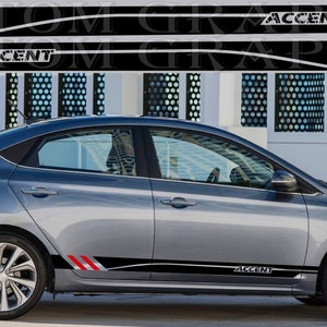 Vinyl Sticker Compatible With Hyundai Accent New Style Design - Etsy