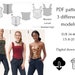 Bustier Basic Pattern PDF, Bustier Pattern, Sewing Pattern , Easy ...