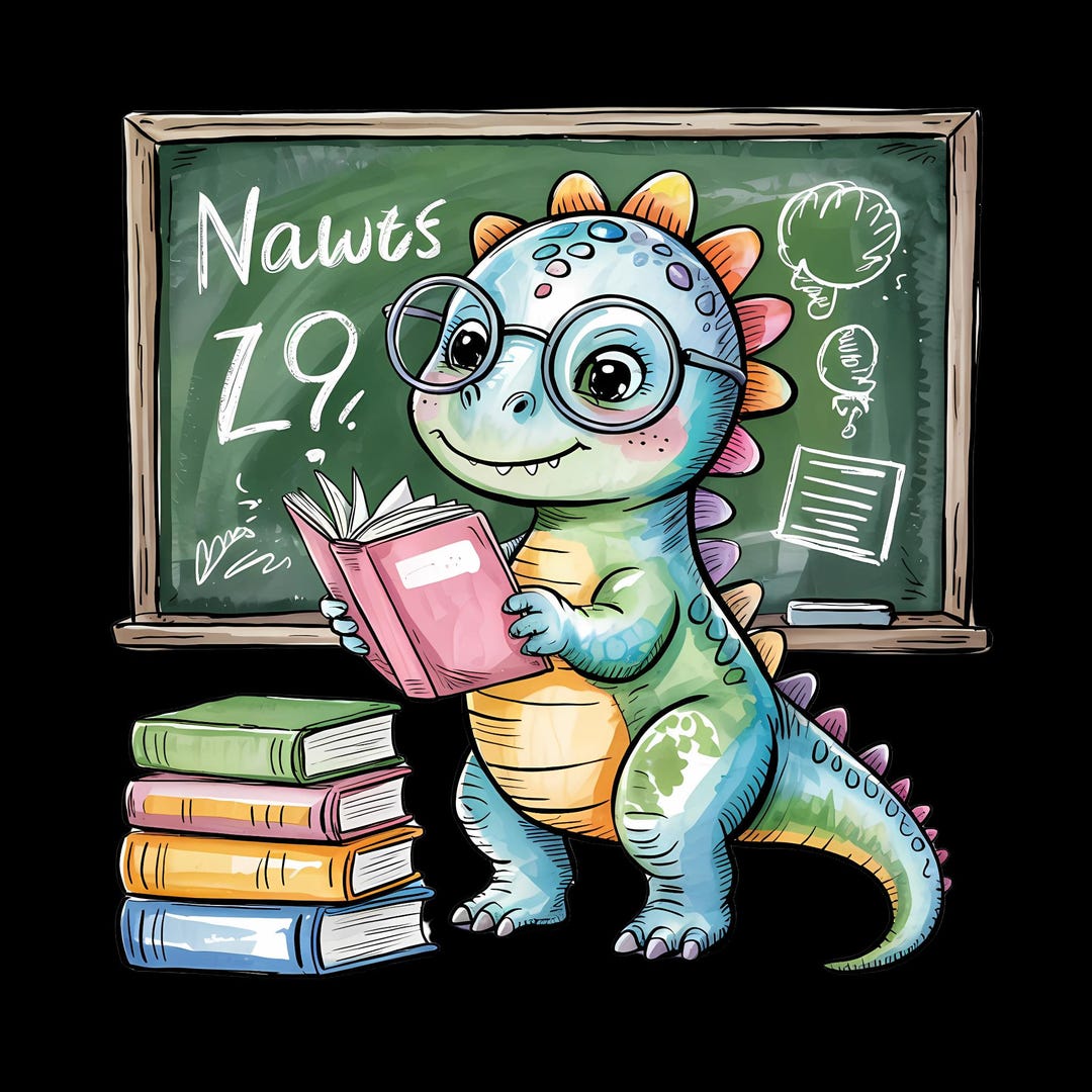 Dinosaur Clipart Cute Dino Clip Art - Abcs of Dinosaurs, Math Lessons ...