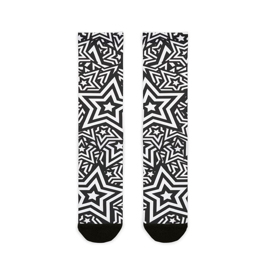 Black and White Star Persona Fan Crew Socks - Etsy