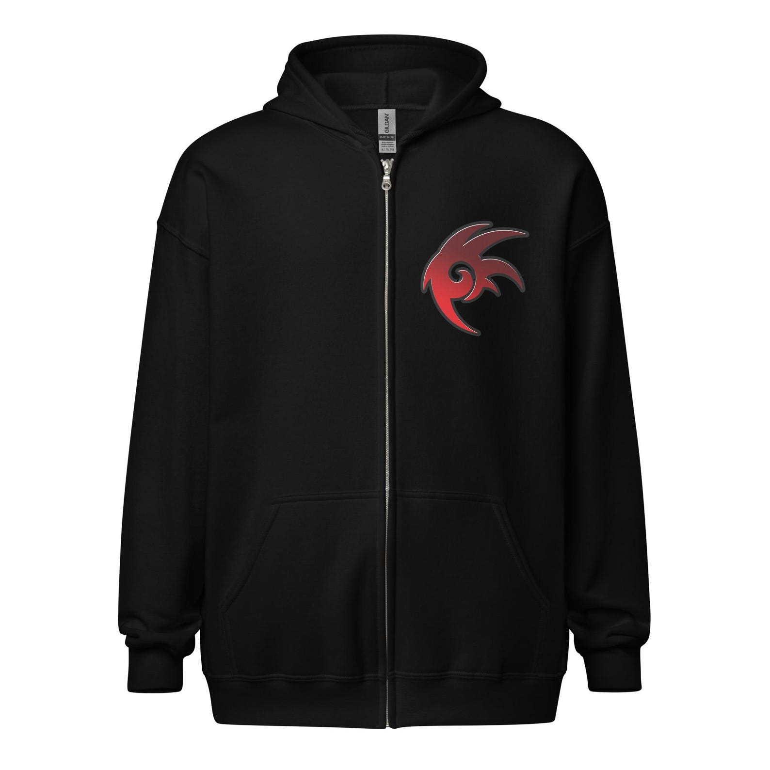 Shadow the Hedgehog Symbol (FRONT PRINT ONLY) Zip-up Fan Hoodie for Men ...