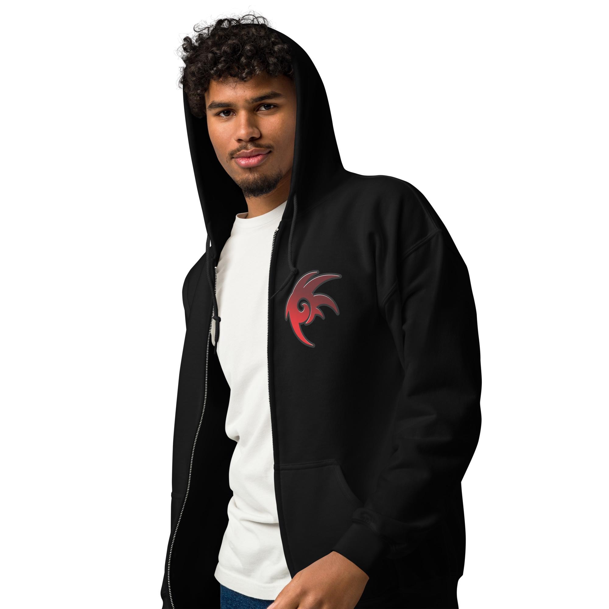 Shadow the Hedgehog Symbol (FRONT PRINT ONLY) Zip-up Fan Hoodie for Men ...