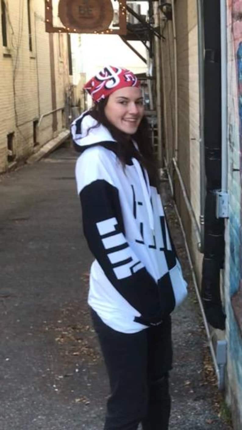 Splatoon 3 Black and White Tentatek Pull-over Hoodie for Inklings and ...