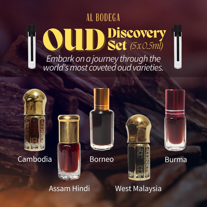 Oud Discovery Set Malaysia, Cambodia, India, Burma, Borneo Oud Oil ...