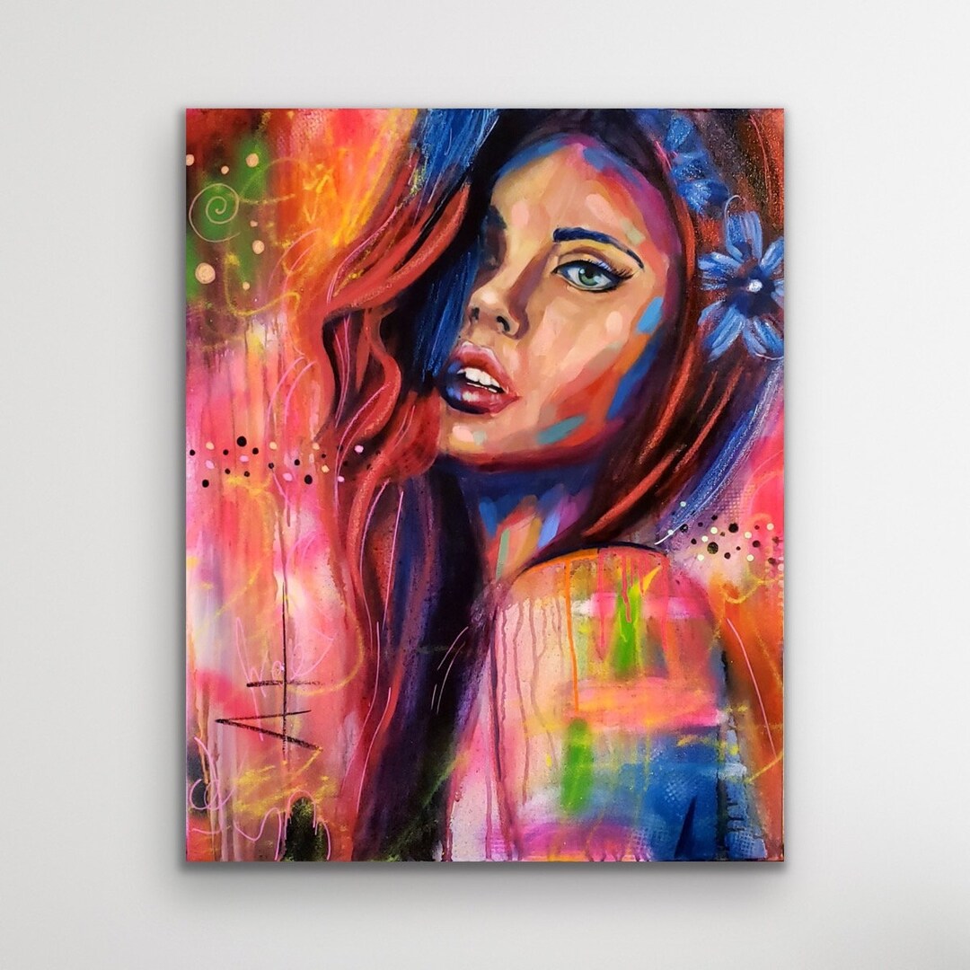 Not Just a Pretty Face Original Painting - Etsy