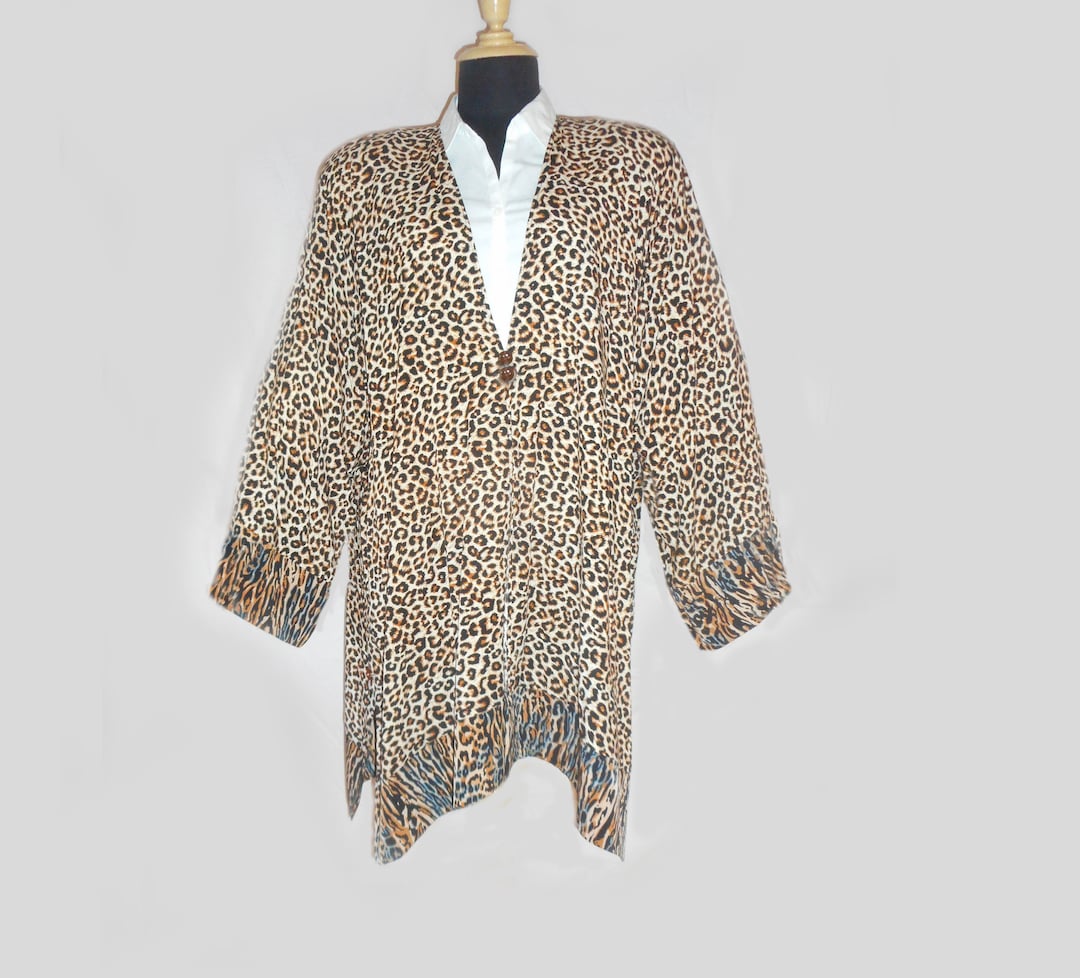 Mixed Animal Print Jacket - Etsy