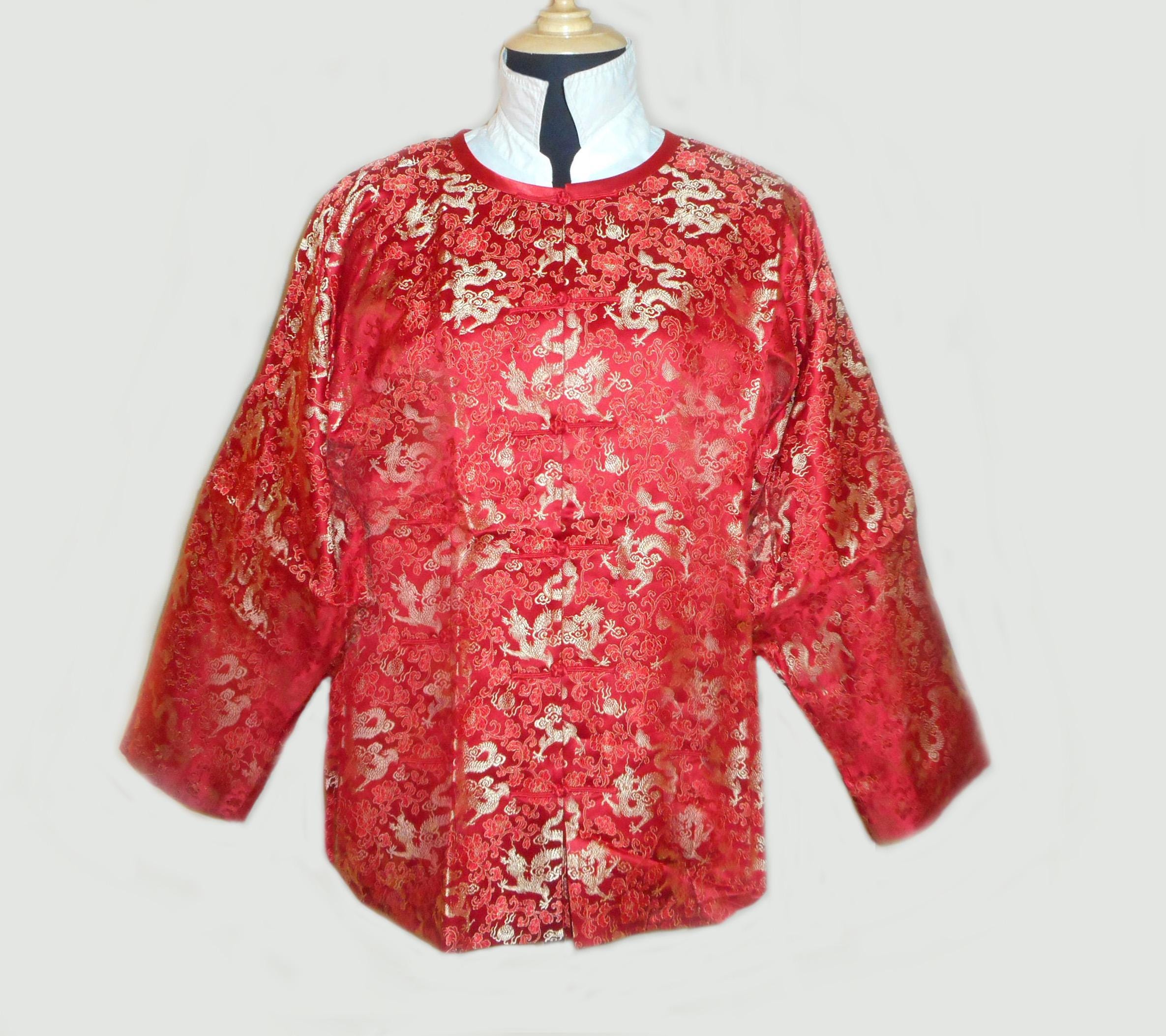 Chinese Dragon Red Jacket - Etsy