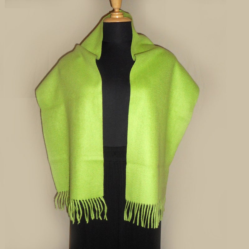 Lime Green Scarf - Etsy