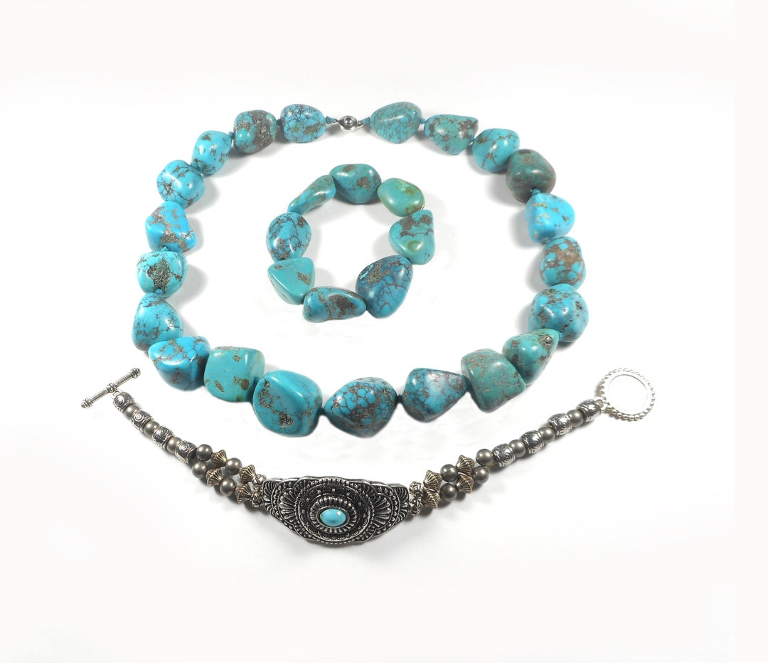 Chunky Turquoise Set - Etsy