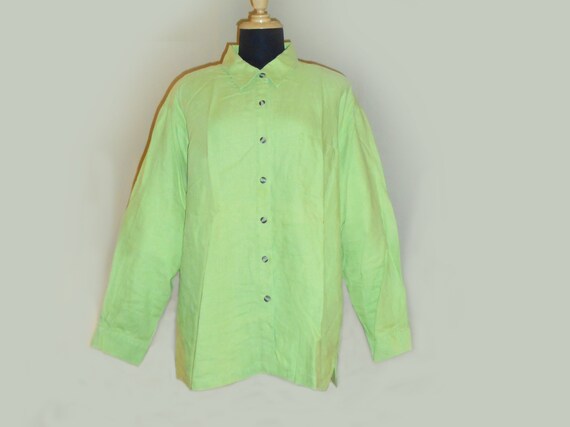 Light Green Linen Shirt - Gem