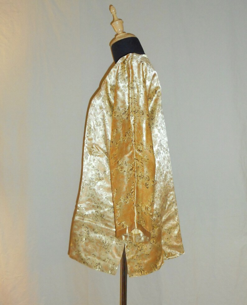 Chinese Gold Brocade Jacket - Etsy